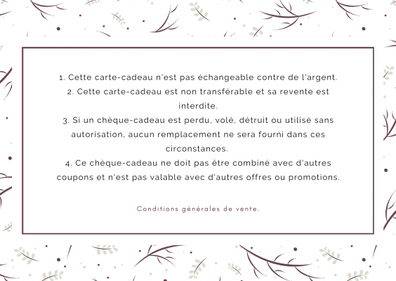 carte cadeau entreprise - Carte Cadeau Personnalisable
